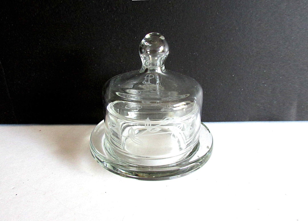 Princess House Heritage Crystal Baby Cakes Mini Covered Butter Dish ...