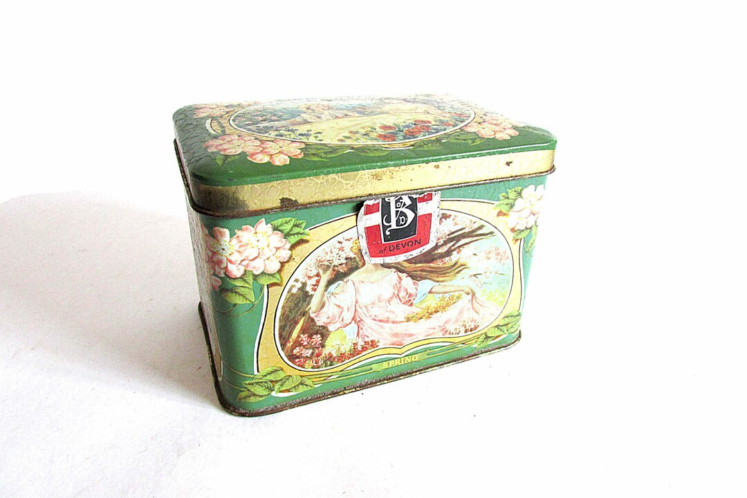 Bristow's Four Seasons Vintage Women Hinged Collectible Metal Toffee ...