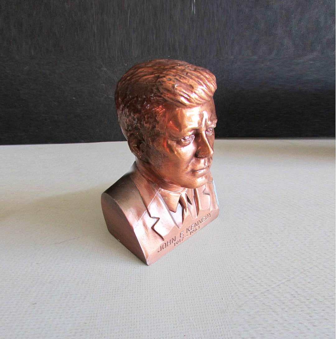 Vintage JFK Advertising Still Coin Bank, Kennedy Bust Figure ...