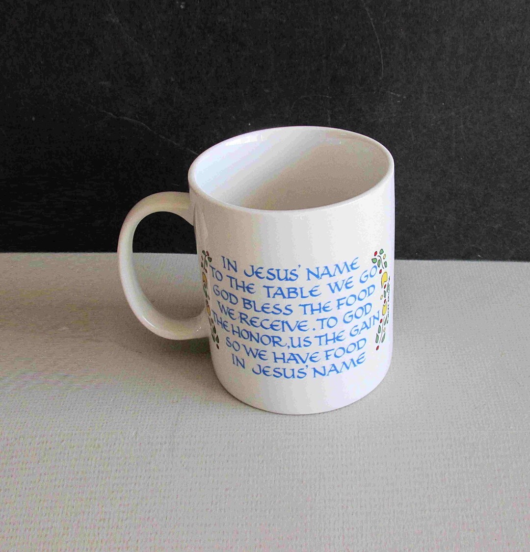 Bergquist Imports Norwegian Table Prayer Coffee Mug 3.25 X 3.75 Inches ...