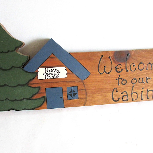 Wood Cabin Sign - Etsy