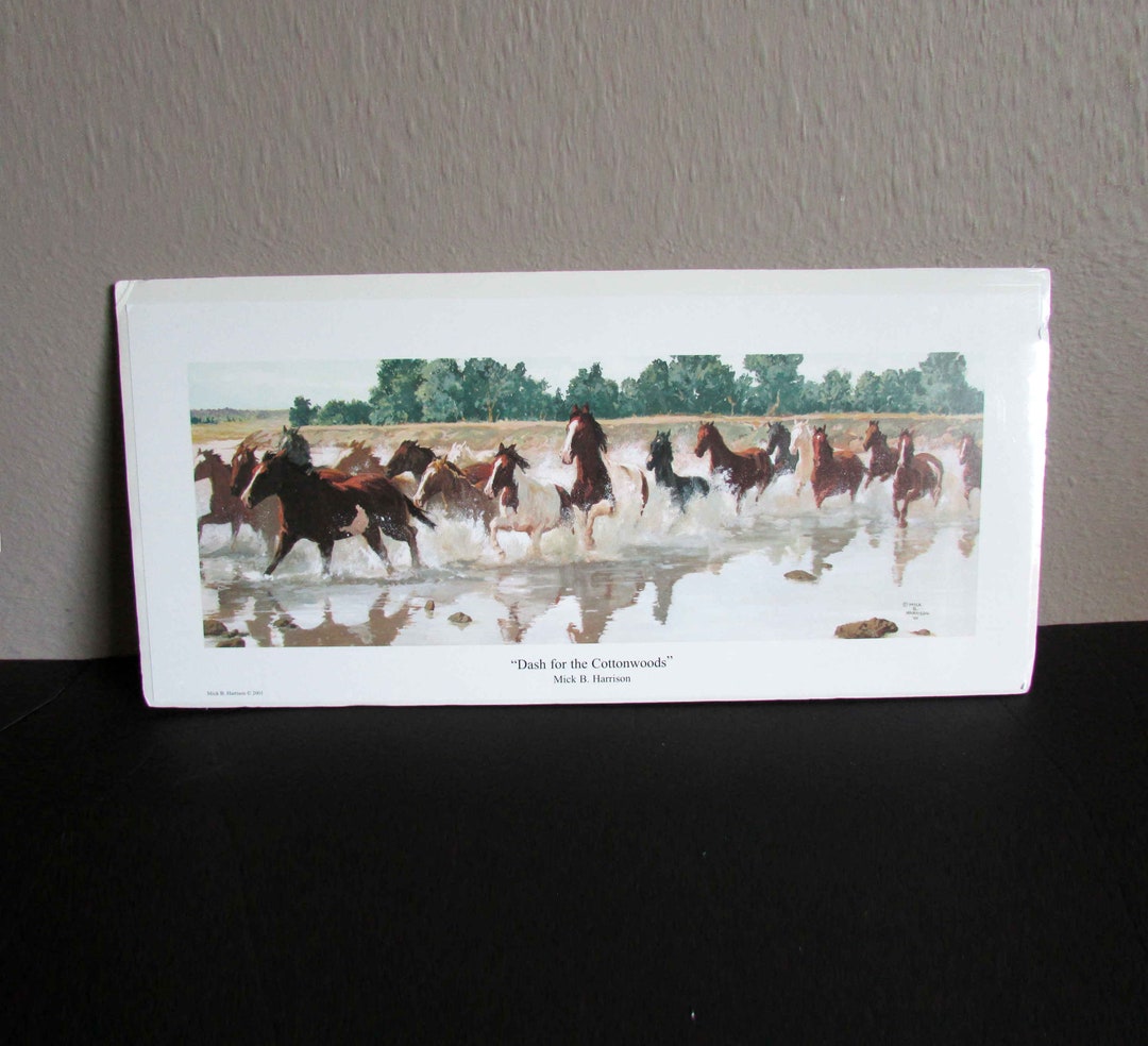 Dash for the Cottonwoods 2001, Signed Sealed Print COA by Mick B ...