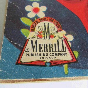 Mother Goose Rare Vintage Coloring Book 1943 Merrill Co Publisher 4826 ...