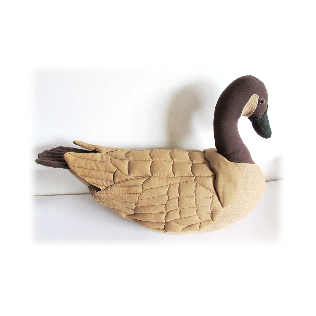 Canada Goose, Plush Stuffed Bird, Realistic Décor, Vintage Handmade ...