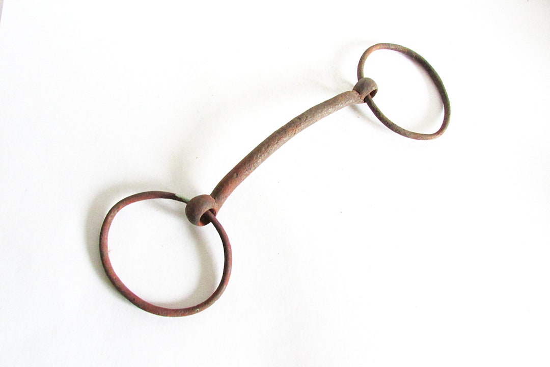 Old Rusty Metal Horse Bit, Western Americana Tack, Steampunk Primitive ...