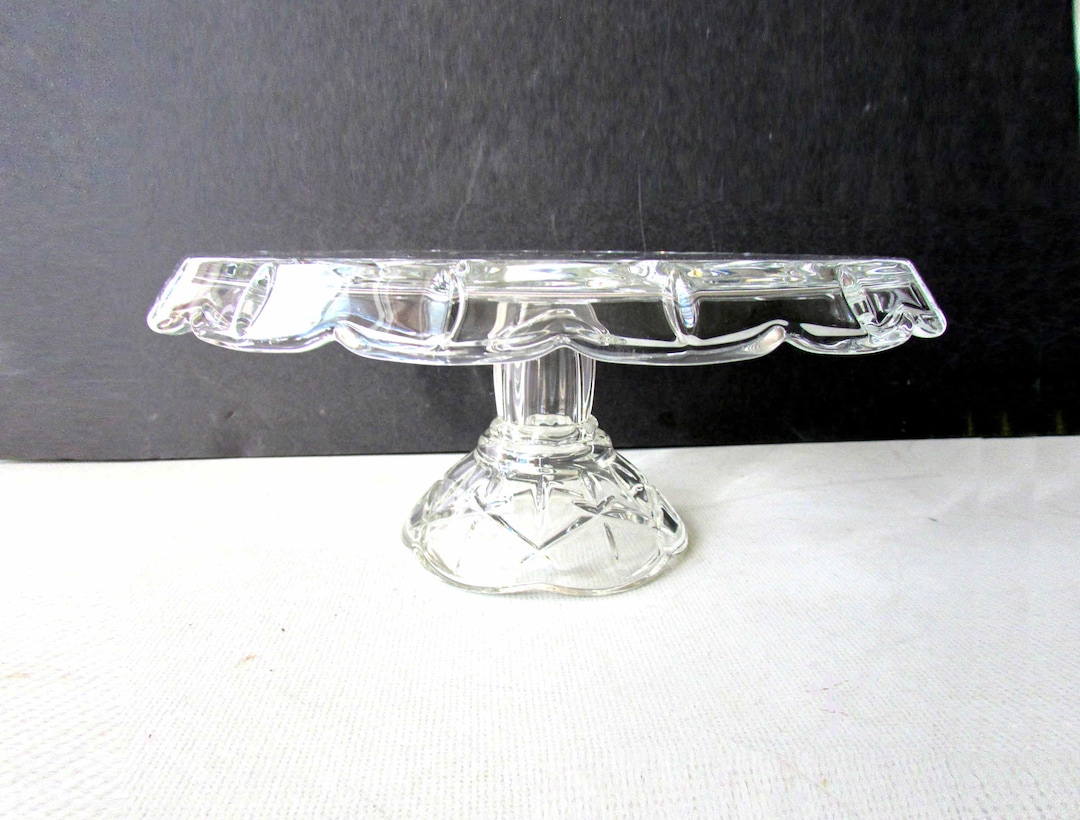 Vintage Elegant, Crystal Clear Glass, Lady Anne Cake Stand, 1831, Made ...