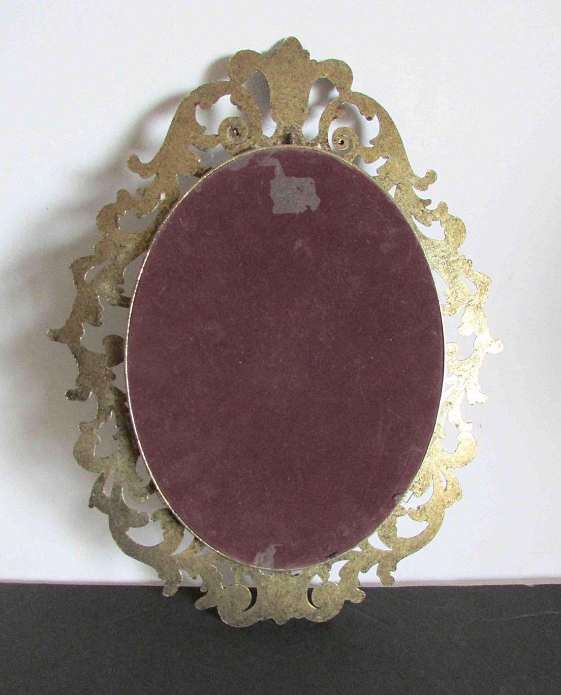 Vintage Italian Made Oval Brass Frame, With Bubble Glass, Classic Boy ...