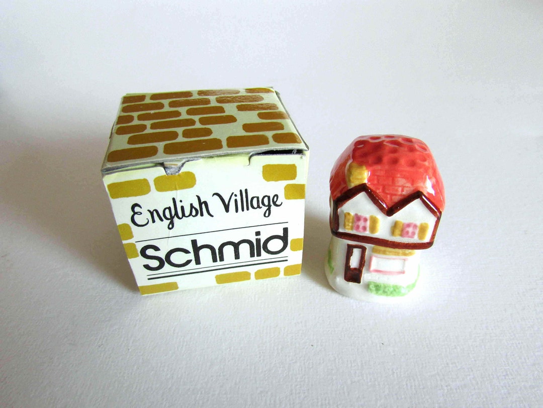 1979 Schmid Porcelain English Village Collection, Vintage Cottage ...