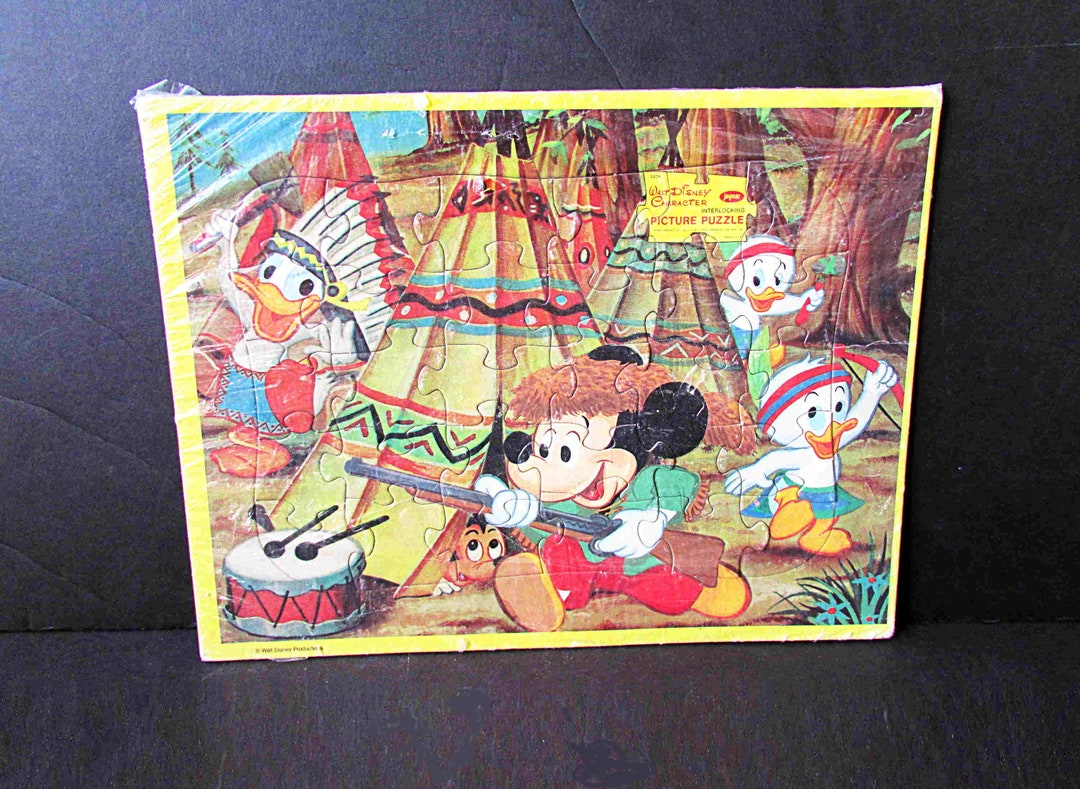 Walt Disney Mickey Mouse "davey Crockett & Wild Frontier" Cardboard ...