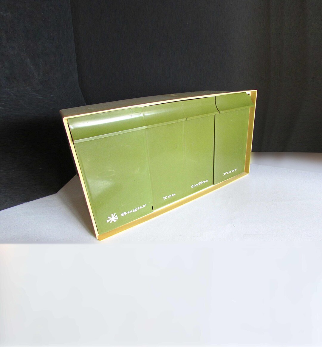 MCM Vintage 1960s Festival Kitchen Box Canister Set, All in One - 4 ...