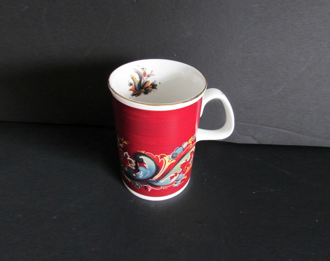 Vintage Norwegian Nord Souvenir Rosemal Mug, Unni Marie Lien Design ...