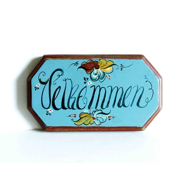 Velkommen Sign - Etsy