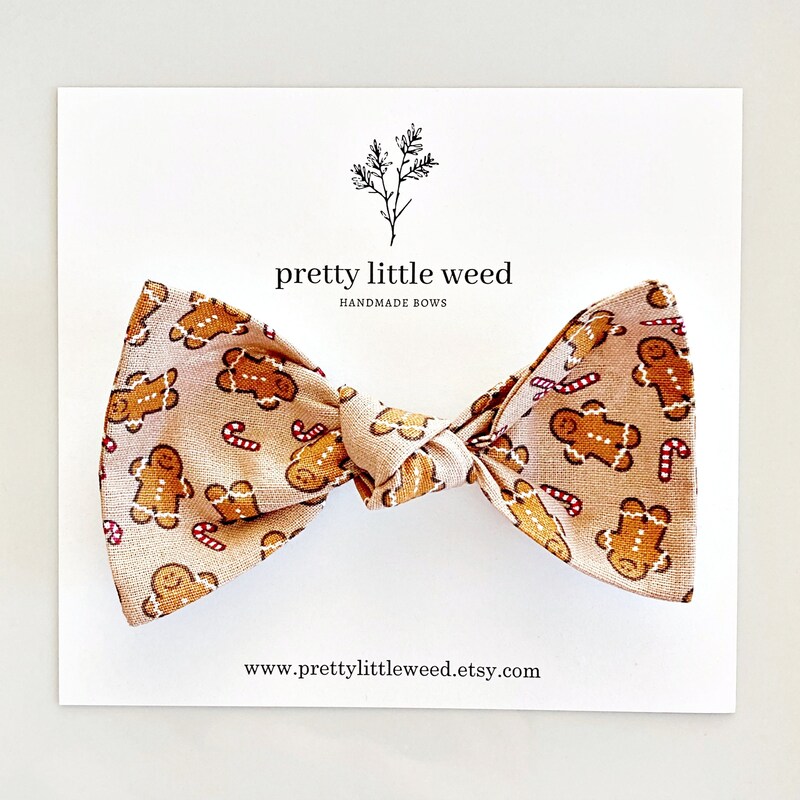 Gingerbread Man Bow - Etsy