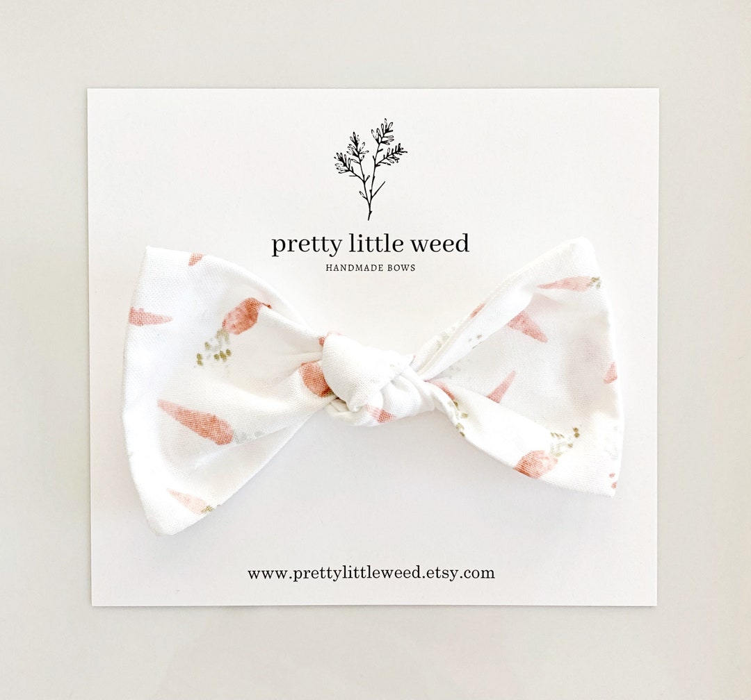 Watercolor Carrots Hair Bow, Spring Hair Bow, Carrot Hair Bow, Carrot ...