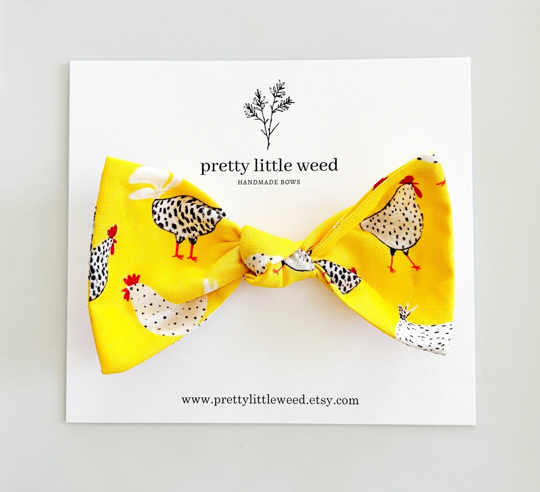 Chicken Hair Bow, Chicken Bow, Chicken Baby Bow, Farm Birthday Bow ...
