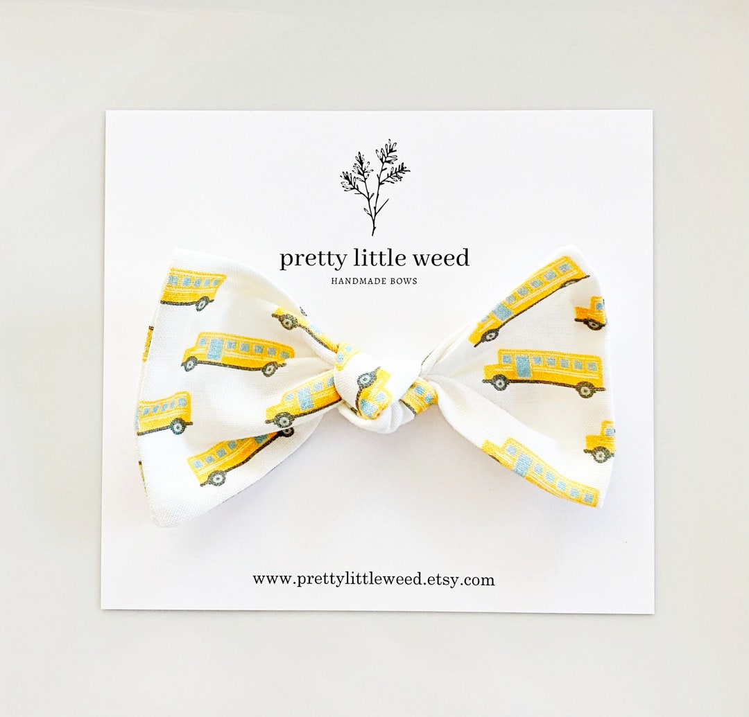 School Bus Hair Bow, Back to School Hair Bow, Back to School Bow ...