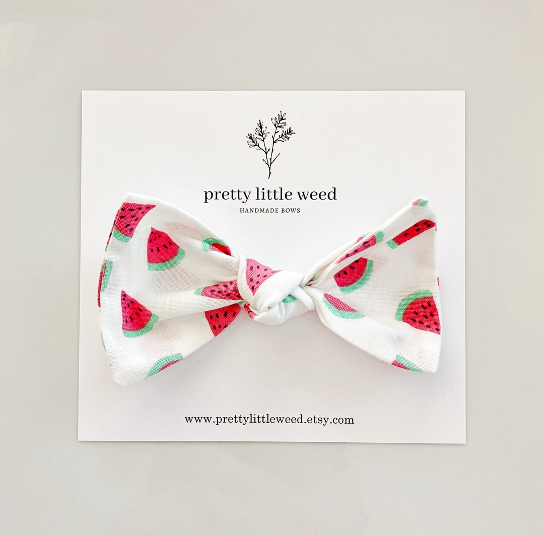Watermelon Hair Bow, Watermelon Headband, Toddler Summer Hair Bow ...