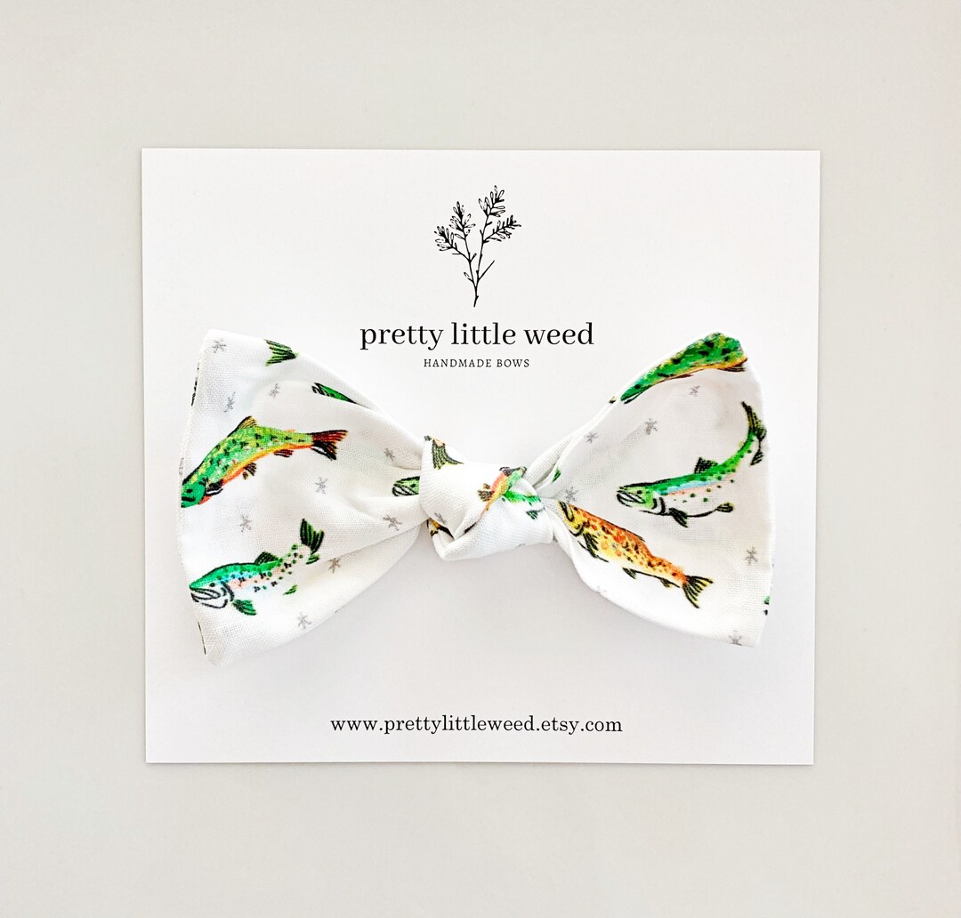 Rainbow Trout Hair Bow, Fish Hair Bow, Trout Hair Bow, Fish Bows ...