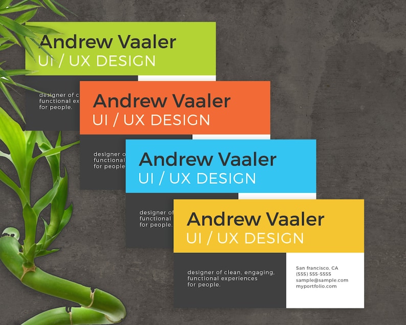 Haiku-resume-bc-cv-template - 4 Color Pack - Etsy