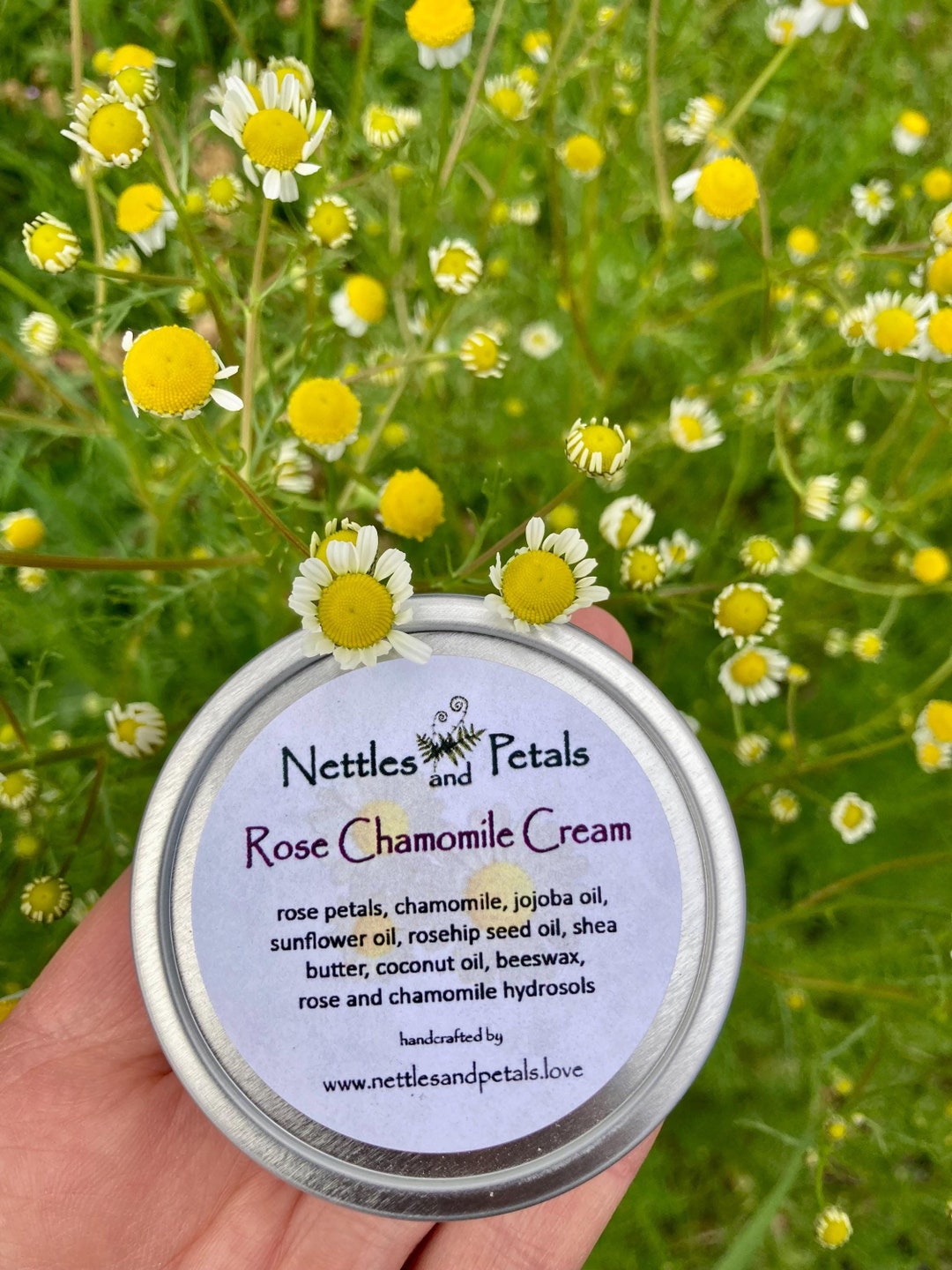 Rose and Chamomile Cream (for Face and Body) - Etsy