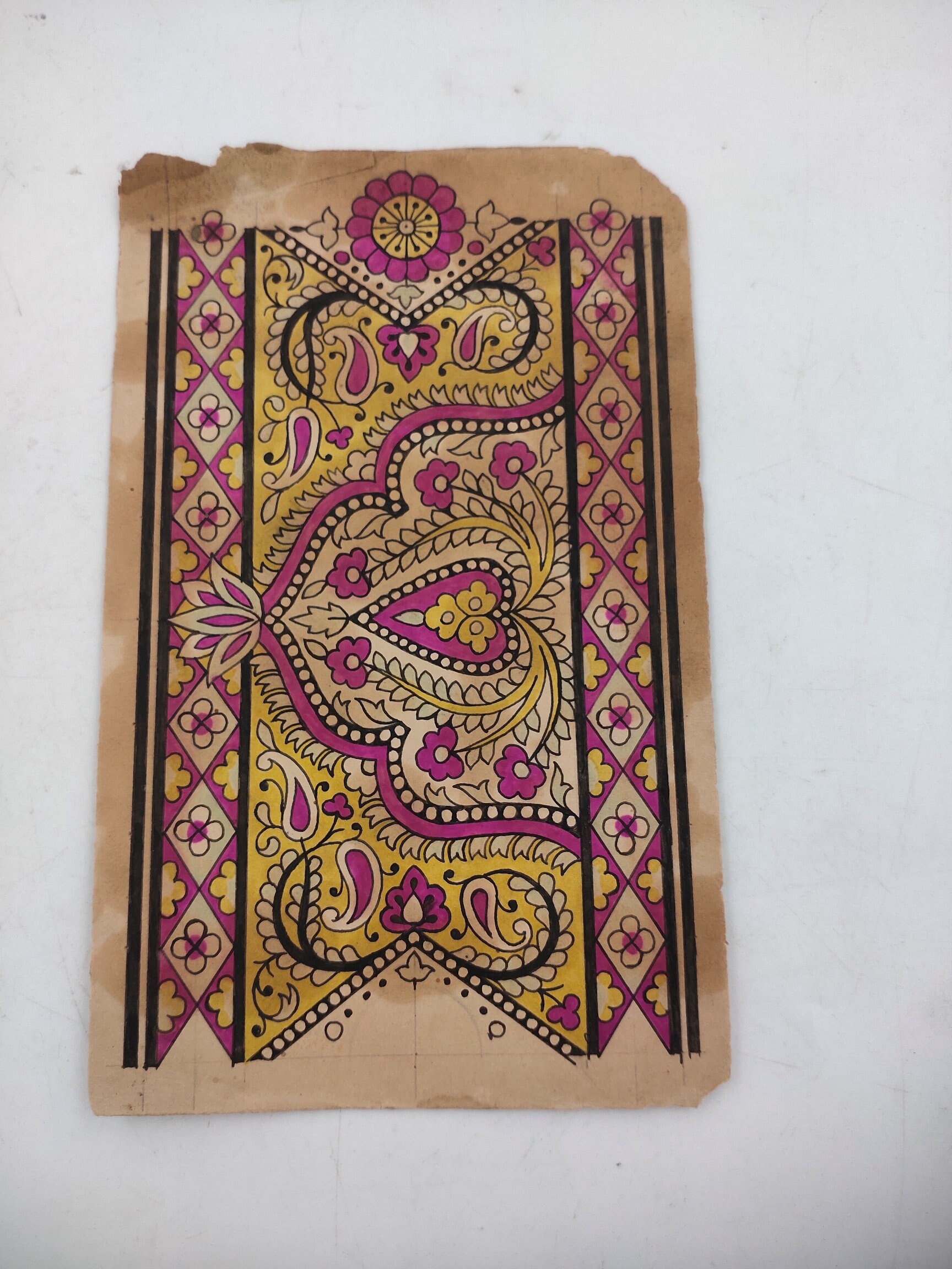 Antique Vintage Handmade Paper Designs Collectible Artwork - Etsy