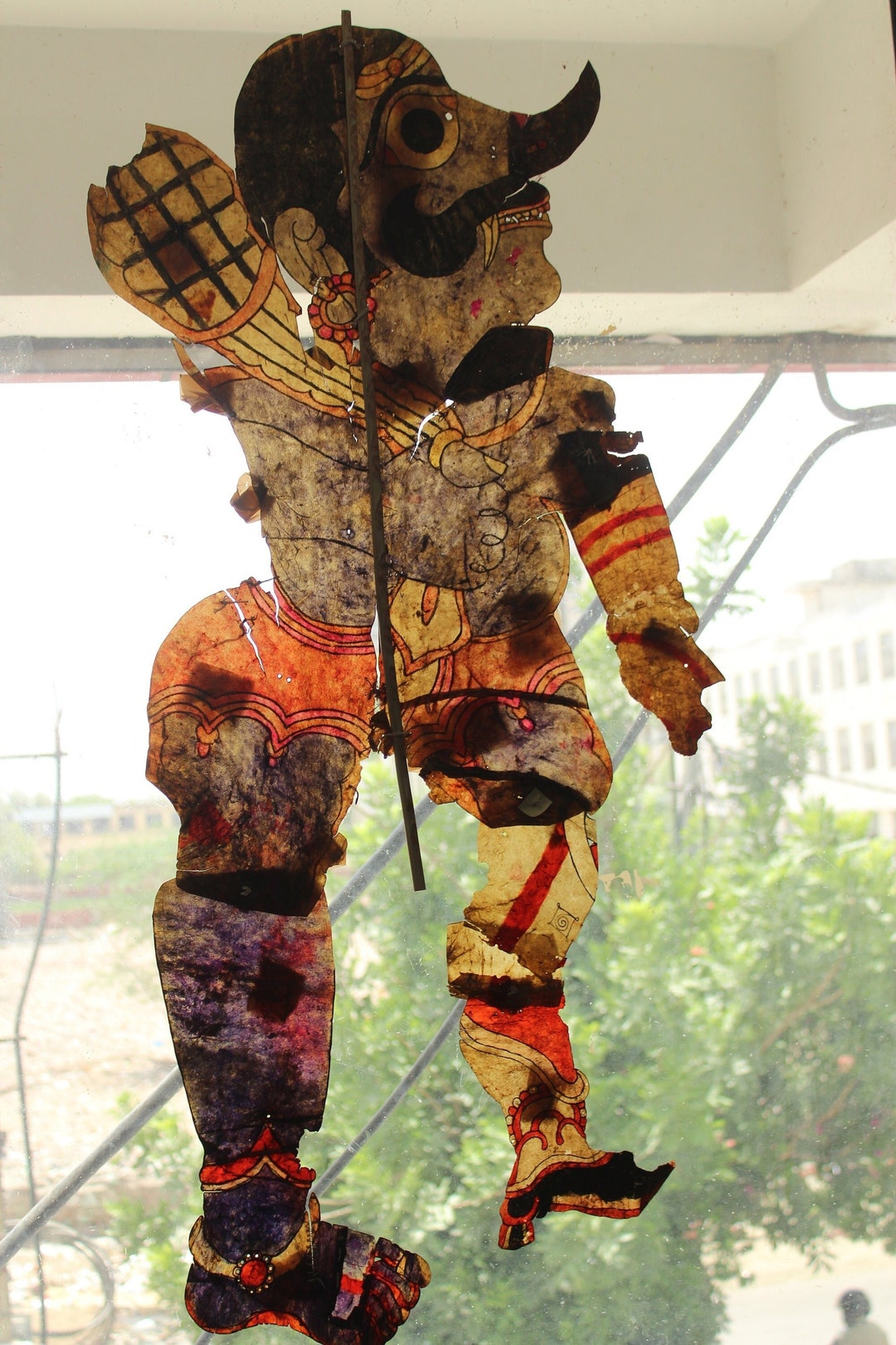 Rare Find Original Leather Shadow Puppet 1900s Collectible Wayang ...