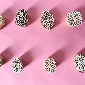 Miniature Smallest Wooden Printing Block Dyi for Kids ( Set of 8 ...