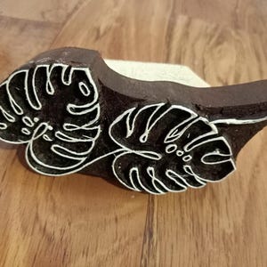 Leaf Design Wooden Print Making Block Double Color Set - Etsy