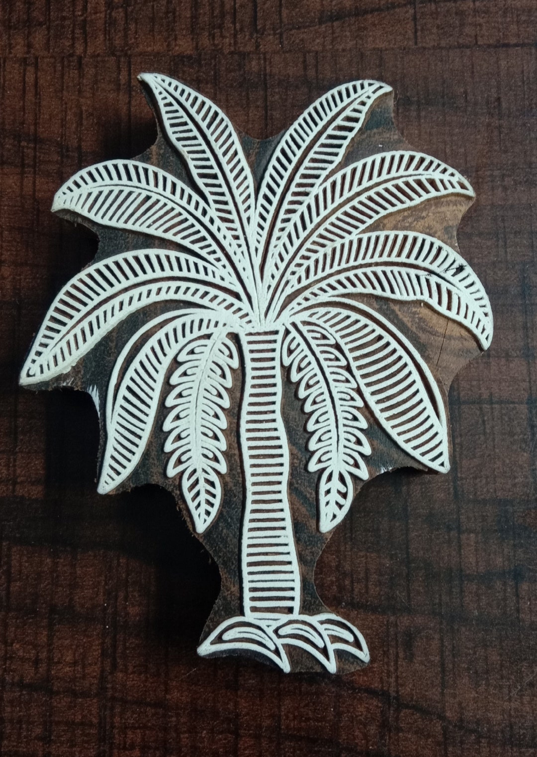 Big Tree Wooden Block Printing Design Decorative Stamp Textile Carve ...