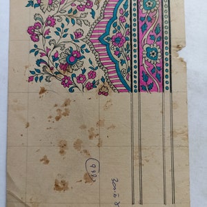 Old Vintage Rare Collectible Piece of Art Handmade Designs Floral ...