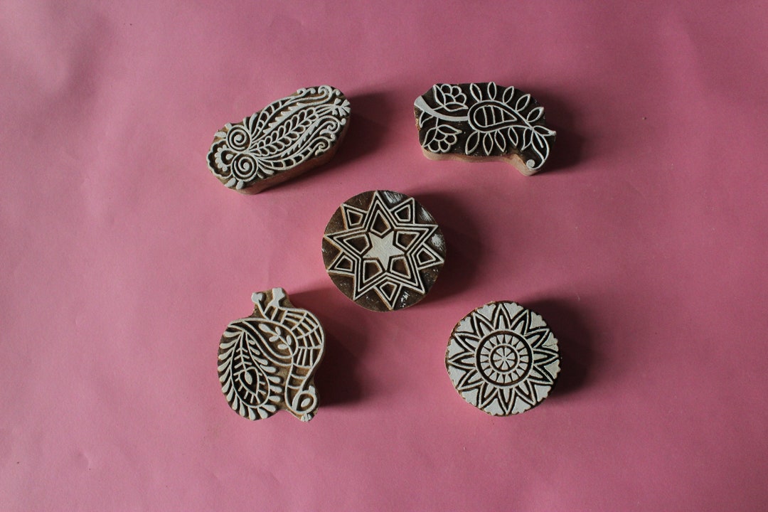 Decorative Set of 5 Different Design for Print Making Design - Etsy