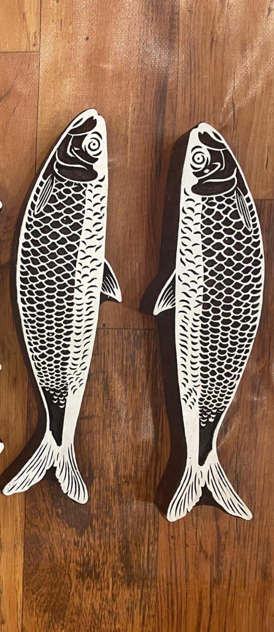 Sardines Fish Wood Printing Blocks: Indian Textile Stamps - Etsy