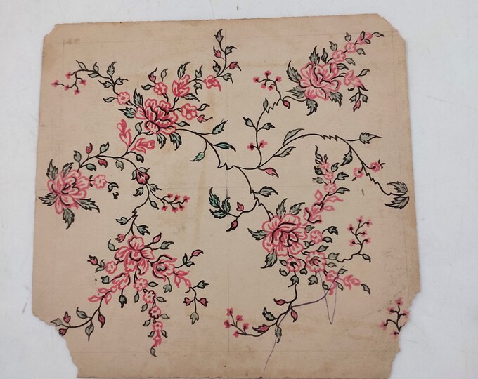 Vintage Handmade Paper Designs Old Collectible Floral Artwork - Etsy
