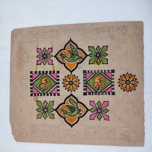 Antique Old Handmade Paper Designs Collectible Vintage Artwork - Etsy
