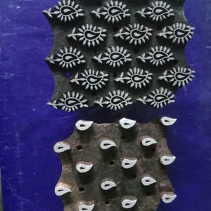 Wooden Block Designs Print Making Double Color Designs Hand Curved - Etsy