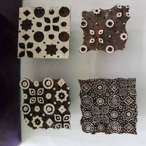 Wooden Printing Block Stamp Print Making Tools Hand Curved Four Color ...