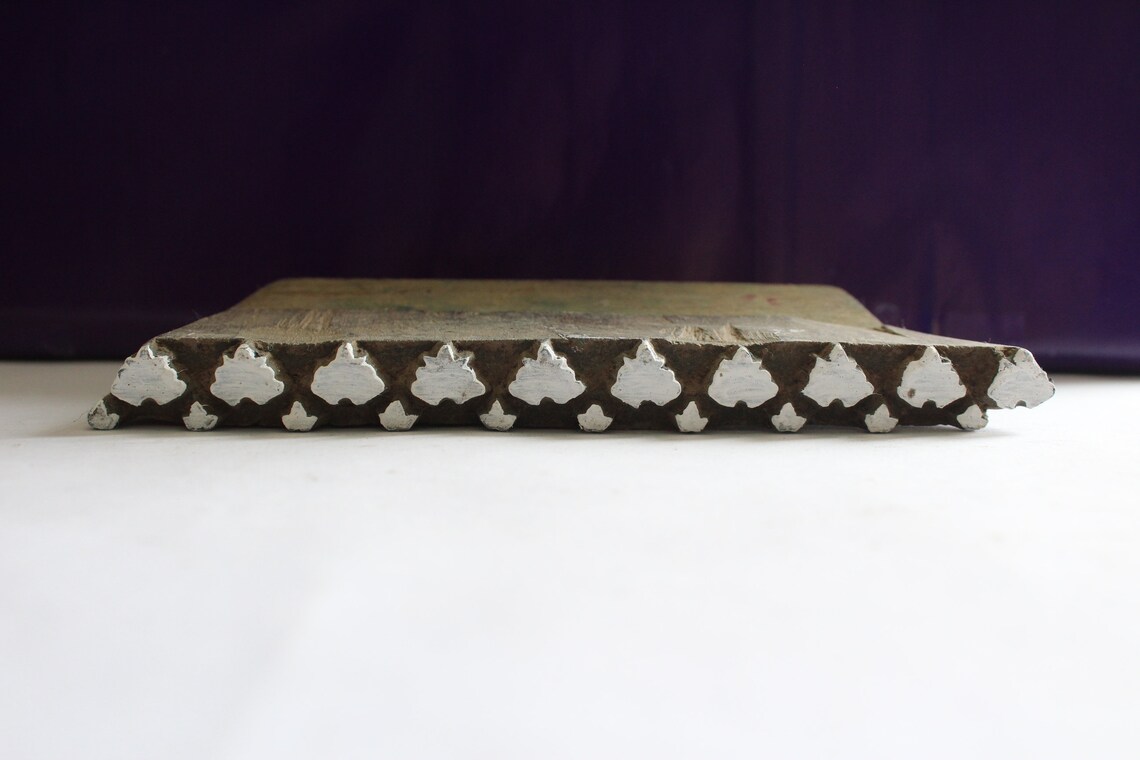 Wooden Printing Block Border Design Hand Carved Fabric Print - Etsy