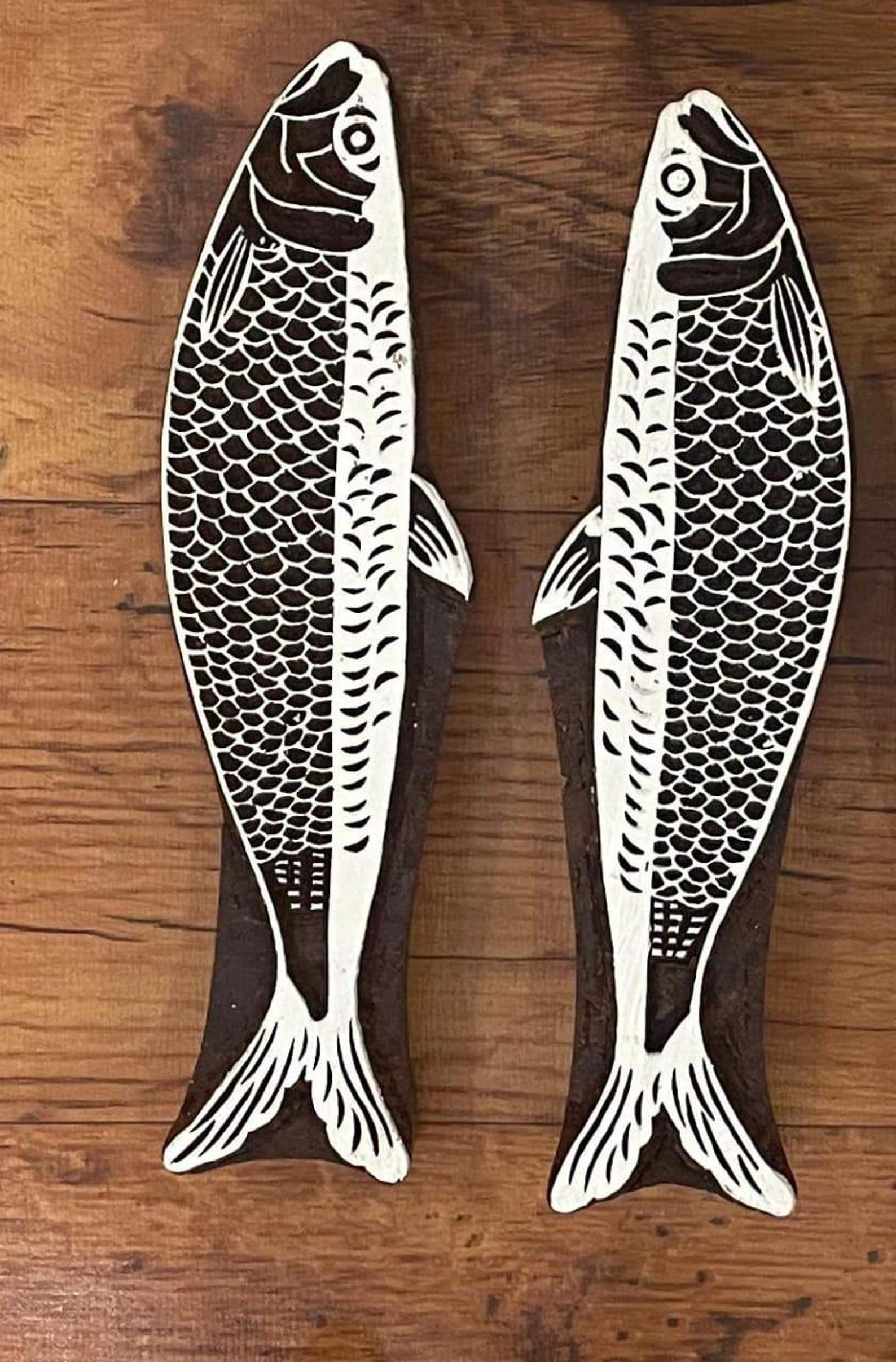 Sardines Fish Wood Printing Blocks: Indian Textile Stamps - Etsy