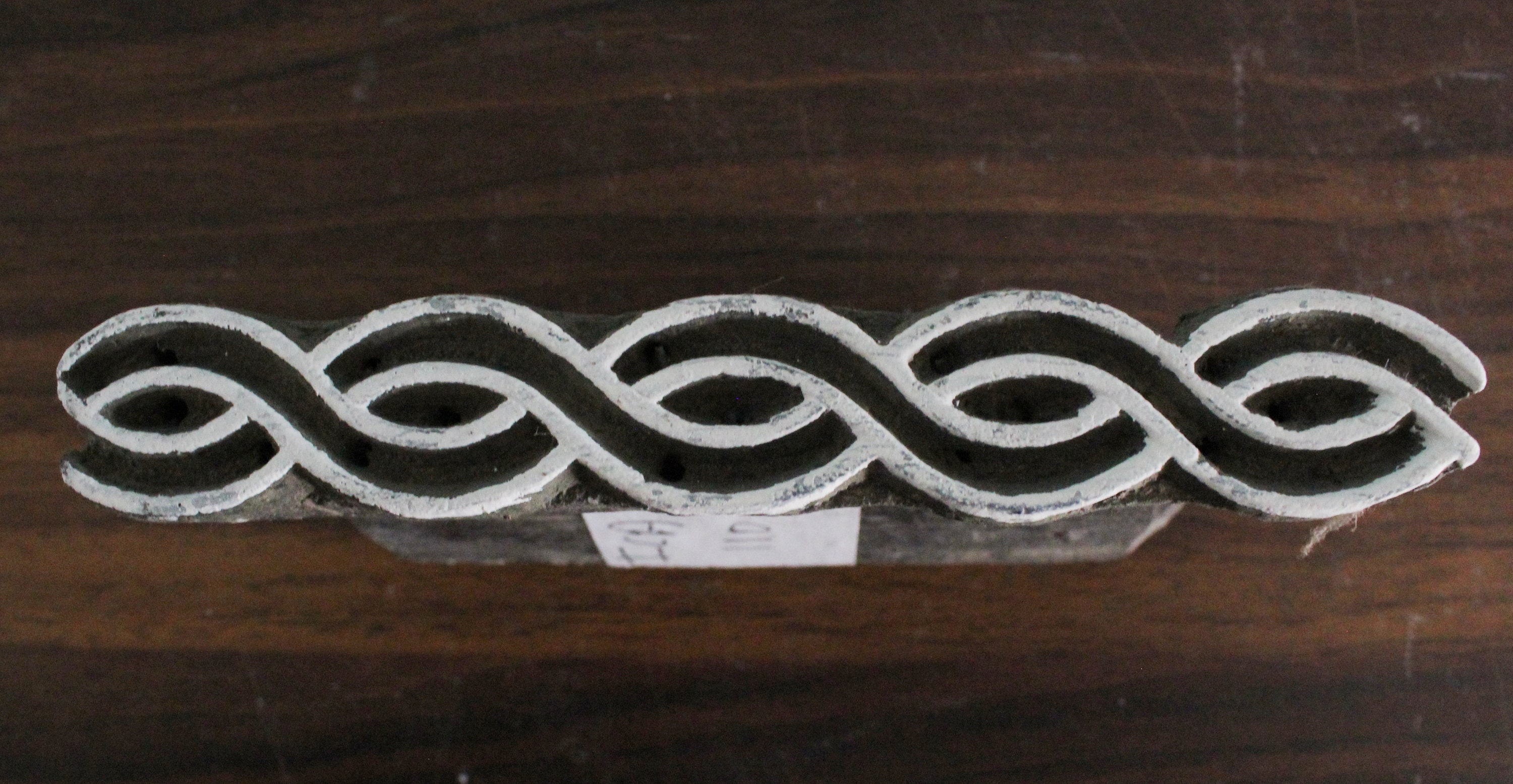 Wooden block printing stamp border print hand curved textile | Etsy