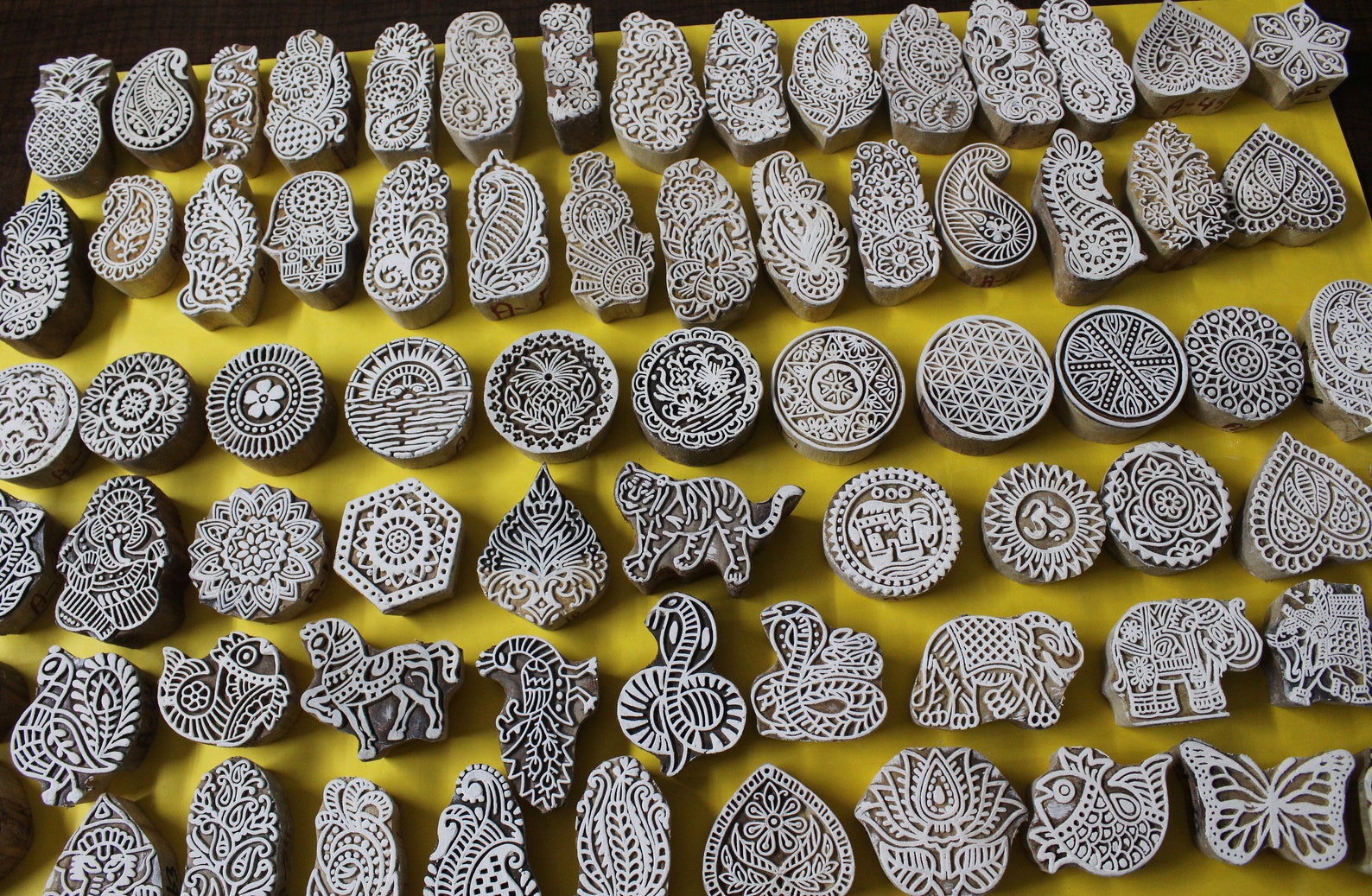 10 Pc 18 Dollar Buy Any Wooden Printing Blocks Mix Designs - Etsy