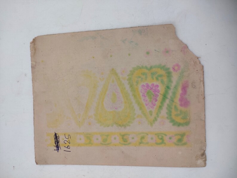 Indian Textile Vintage Handmade Designs Paper Artwork - Etsy