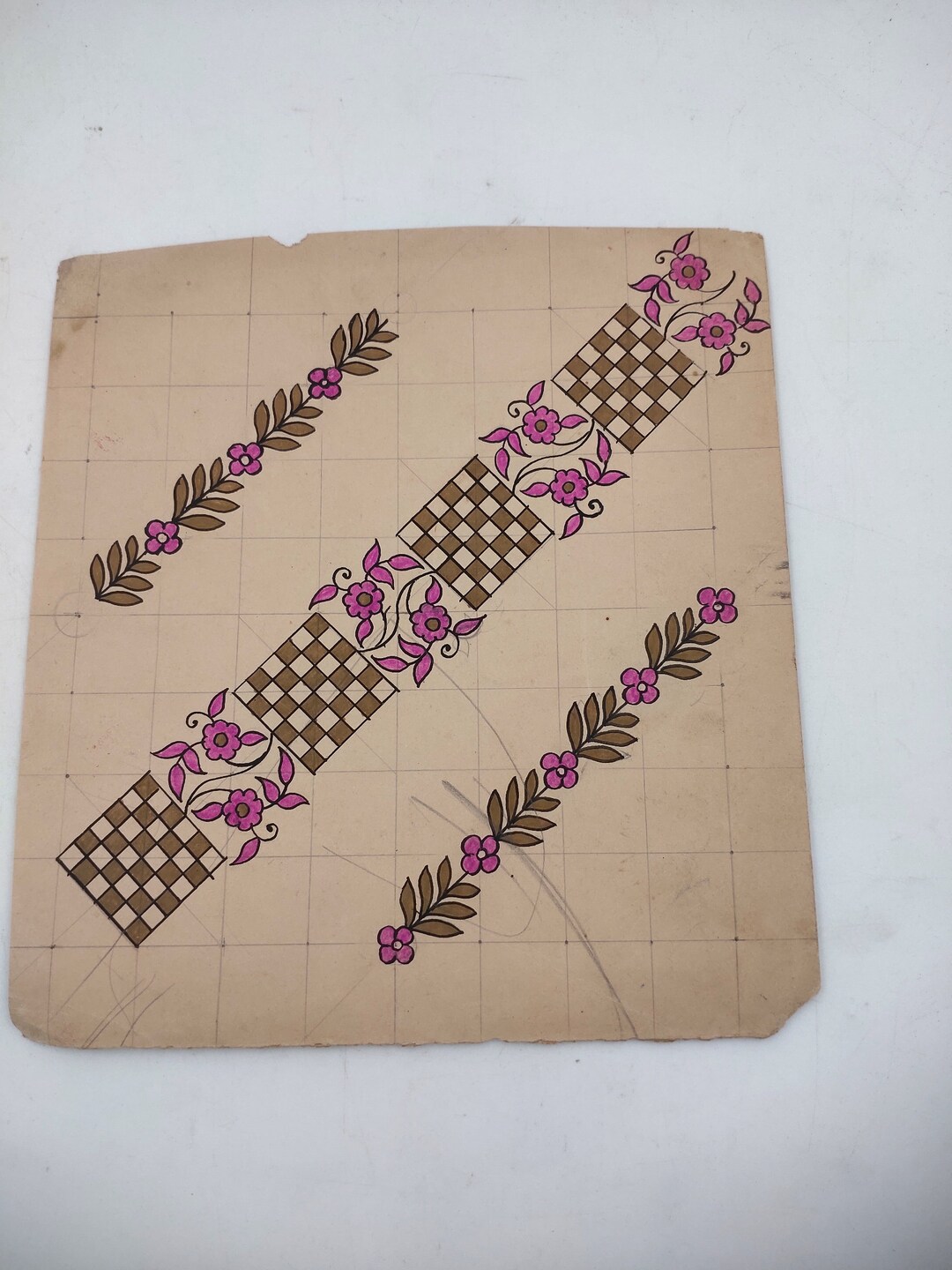1960s Vintage Antique Handmade Paper Painting Collectible Artwork - Etsy