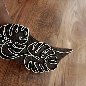Leaf Design Wooden Print Making Block Double Color Set - Etsy