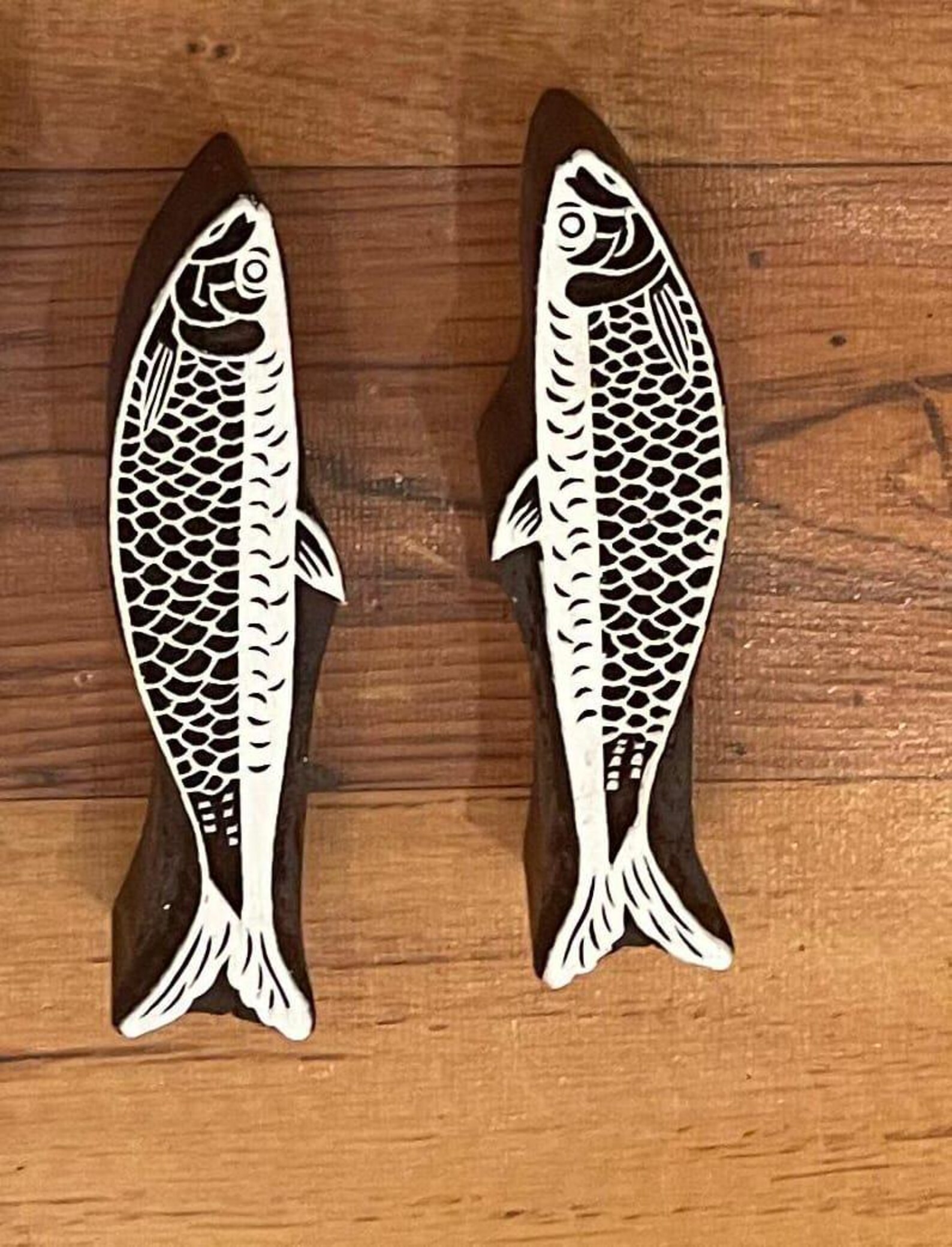Sardines Fish Wood Printing Blocks: Indian Textile Stamps - Etsy