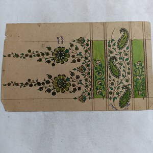 Floral Vintage Textile Handmade Paper Artwork Collectible - Etsy