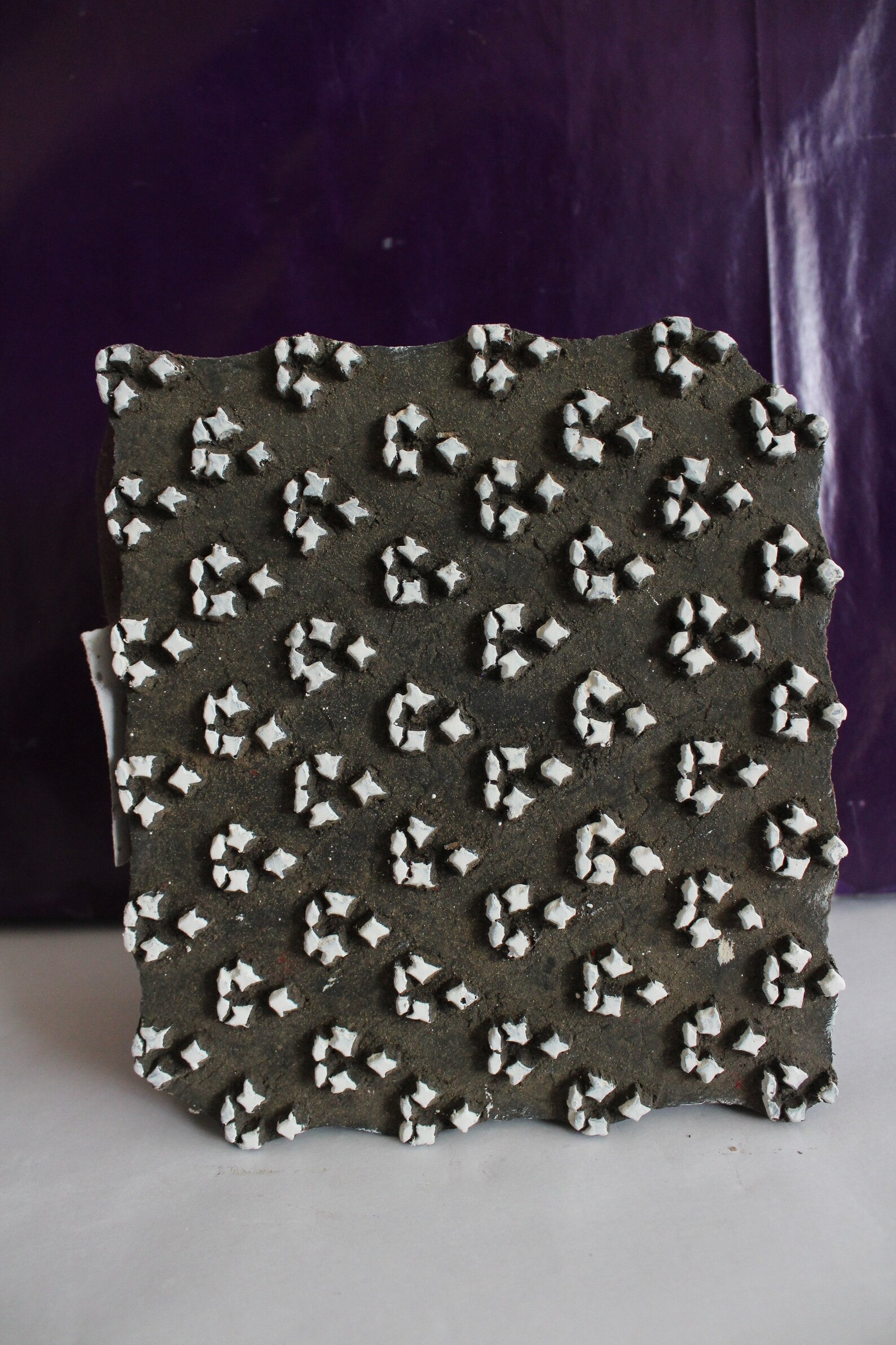 Vintage Wooden Printing Block Stamp Textile Design Hand Curved | Etsy