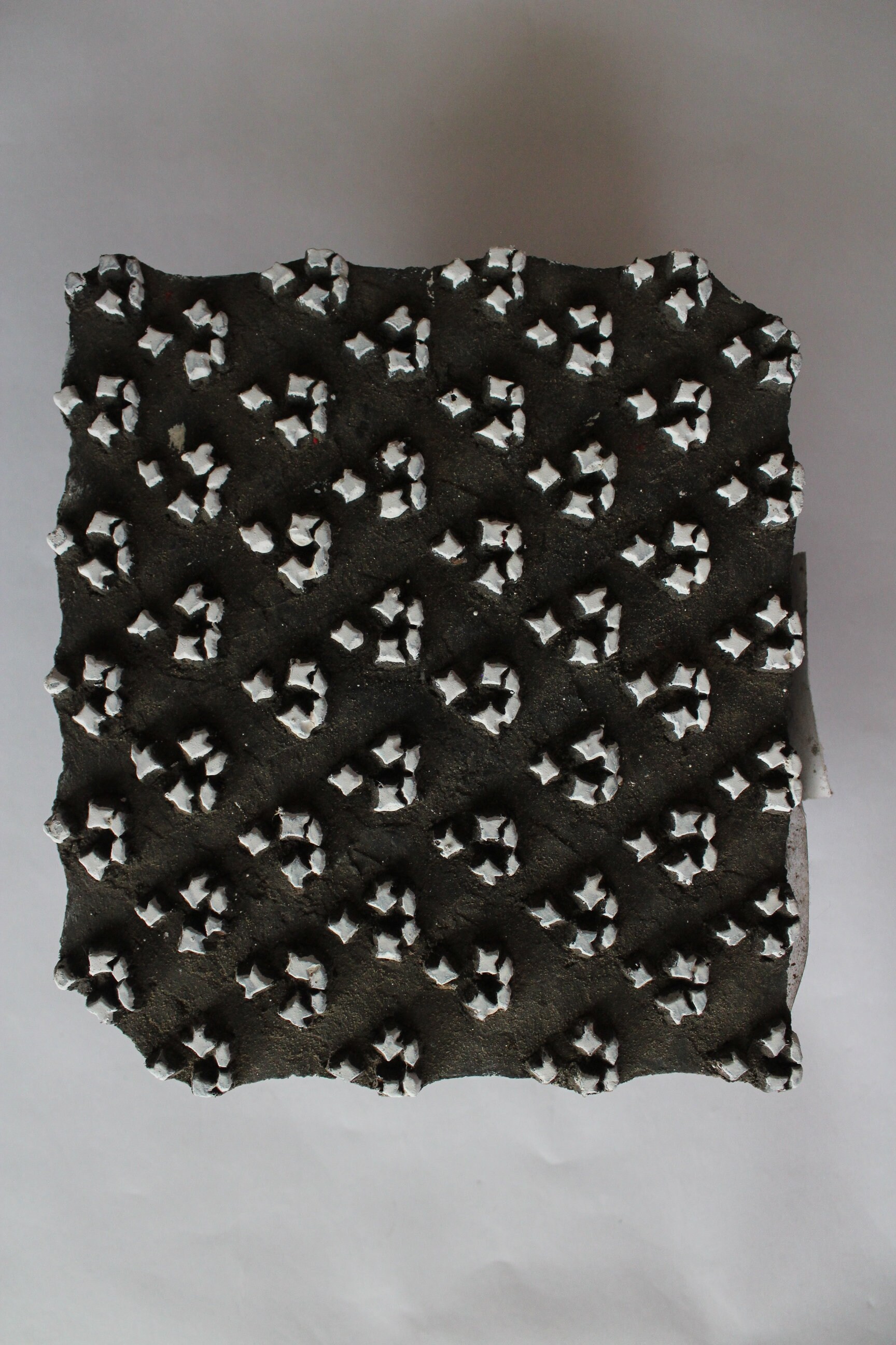 Vintage Wooden Printing Block Stamp Textile Design Hand Curved | Etsy