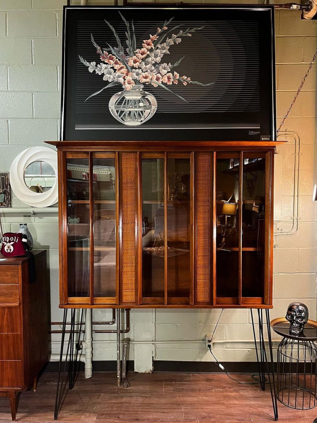 Mid-century Modern Display Cabinet by American Martinsville - Etsy