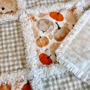 Fall Rag Quilt / Halloween Rag Quilt / Lap Quilt / Quilted Throw ...