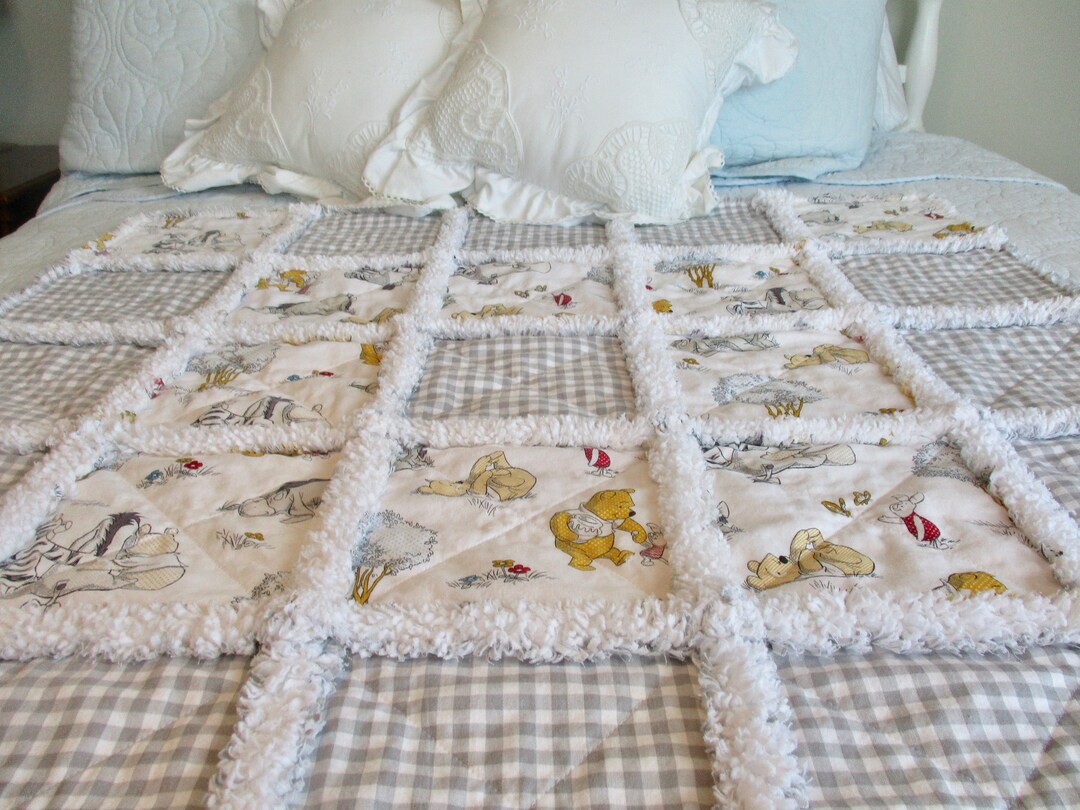 Winnie the Pooh Rag Quilt / Baby Rag Quilt / Child Rag Quilt / Lap ...